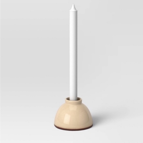 Threshold | Accents | Threshold Short Ceramic Taper Candle Holder ...